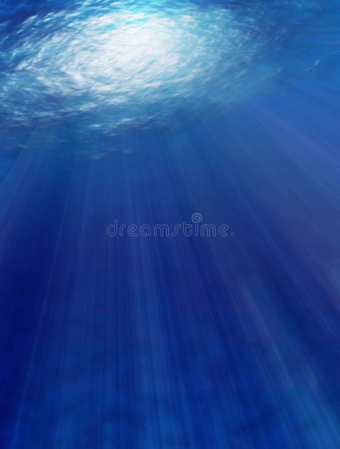 Sun Beams Passing through Water Stock Image - Image of unterwater ...