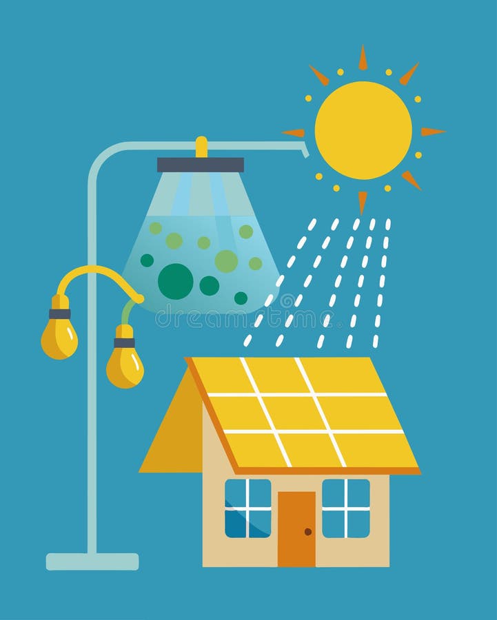 The Sun Beating Down on the Solar Panels Transforms into a Hot Shower ...