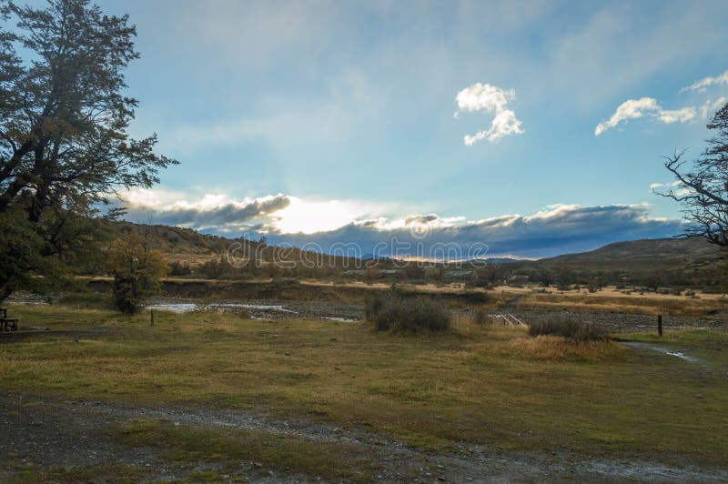 The Sun Beats Down on the Trekking Path Stock Photo - Image of rain ...