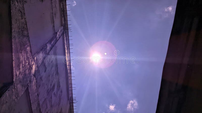 The Sun Beats Down between Two Buildings Stock Photo - Image of ...
