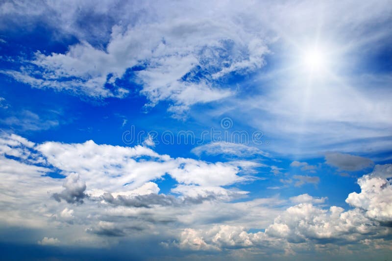Sun on beautiful sky stock image. Image of season, beautiful - 91266679