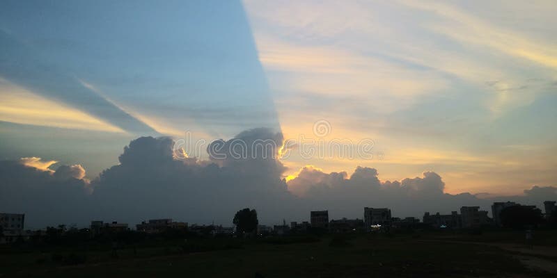 Sun stock photo. Image of evening, climate, beauty - 126339642