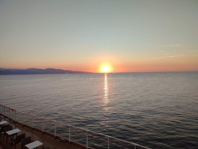 The Sun Began To Show Itself Stock Photo - Image of mountain ...