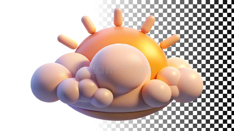 Sun Behind Cloud, Sun Hiding, Cloudy Sun, Partly Cloudy, Weather Scene ...