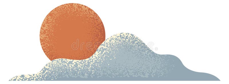 Sun Behind Cloud. Textured Sky Weather Element Stock Vector ...
