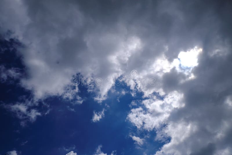Mostly cloudy day. stock image. Image of storm, cloudscape - 60667631