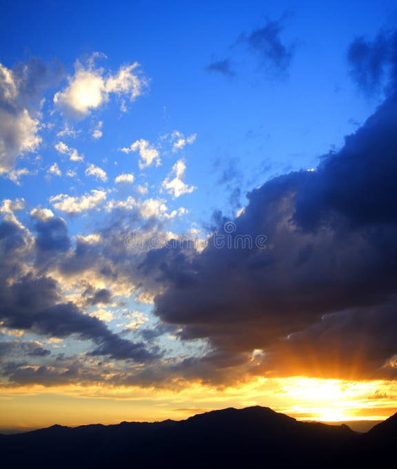Sun blast and clouds stock photo. Image of imagery, birth - 3658334