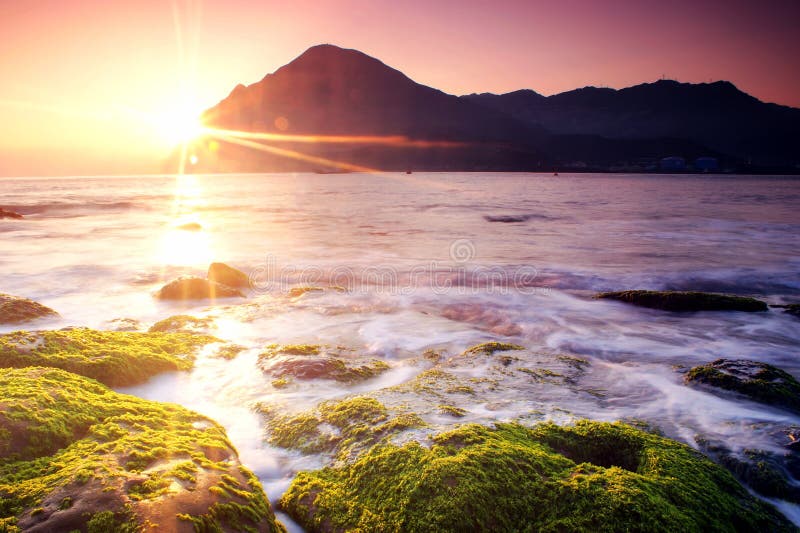 Sun Blast is Shinning at Dawn Stock Image - Image of taipei, morning ...