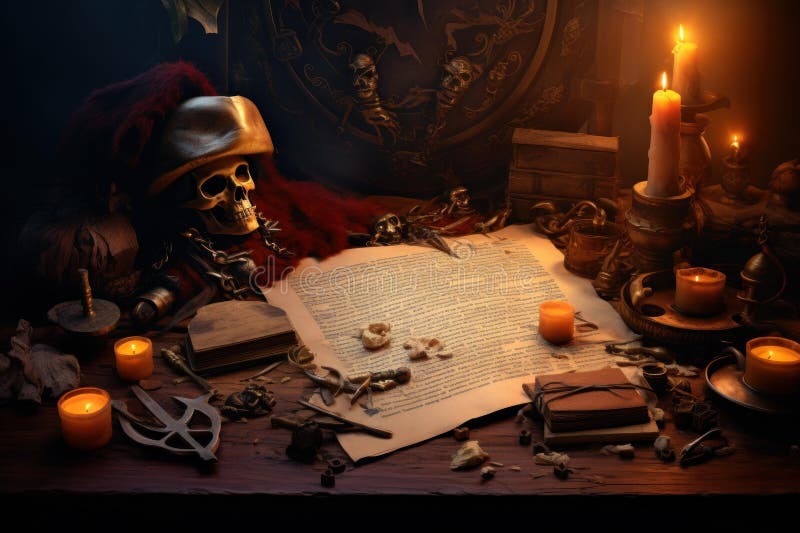 Sun-bleached Pirate Day Ship. Generate Ai Stock Photo - Image of ...