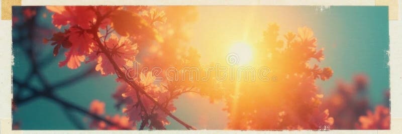 Sun Bleached Polaroid, Affixed with Masking Tape, Adhesive, Sky, Sun ...