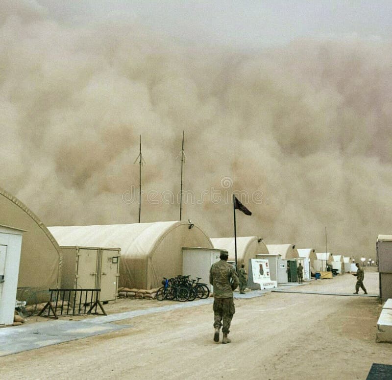 Sun Blocked from Sandstorm editorial stock photo. Image of kuwait ...