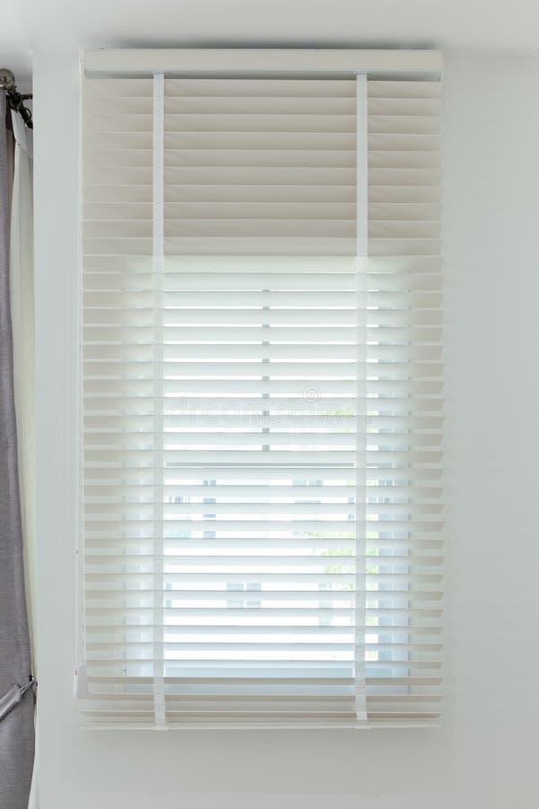 Sun-blocking Blinds are Hung on the Windows Stock Photo - Image of ...