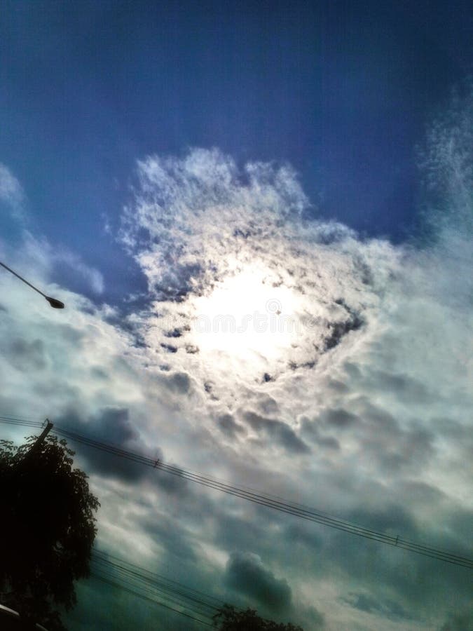 Sun daylight stock image. Image of clouds, blue, filter - 42935313