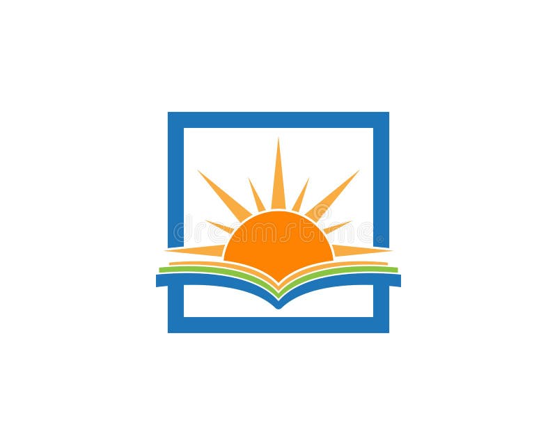 Sun Book Icon and Symbol Vector Stock Vector - Illustration of people ...