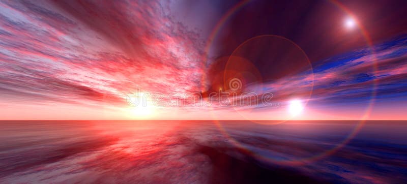 Sun Boost stock illustration. Illustration of landscape - 106554