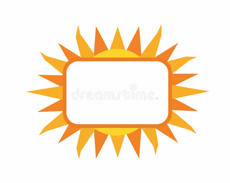 Sun border clip art stock vector. Illustration of sunshine - 363563832