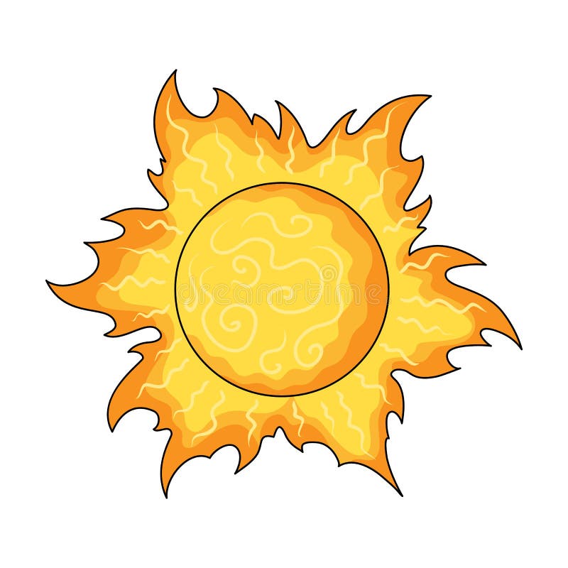 The Sun is Bright.Summer Rest Single Icon in Cartoon Style Vector ...