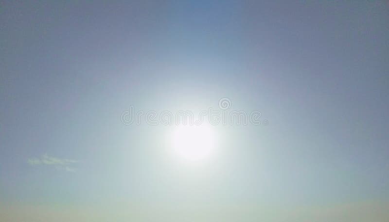 The Sun Brightly Shining in the Sky Stock Image - Image of brightly ...