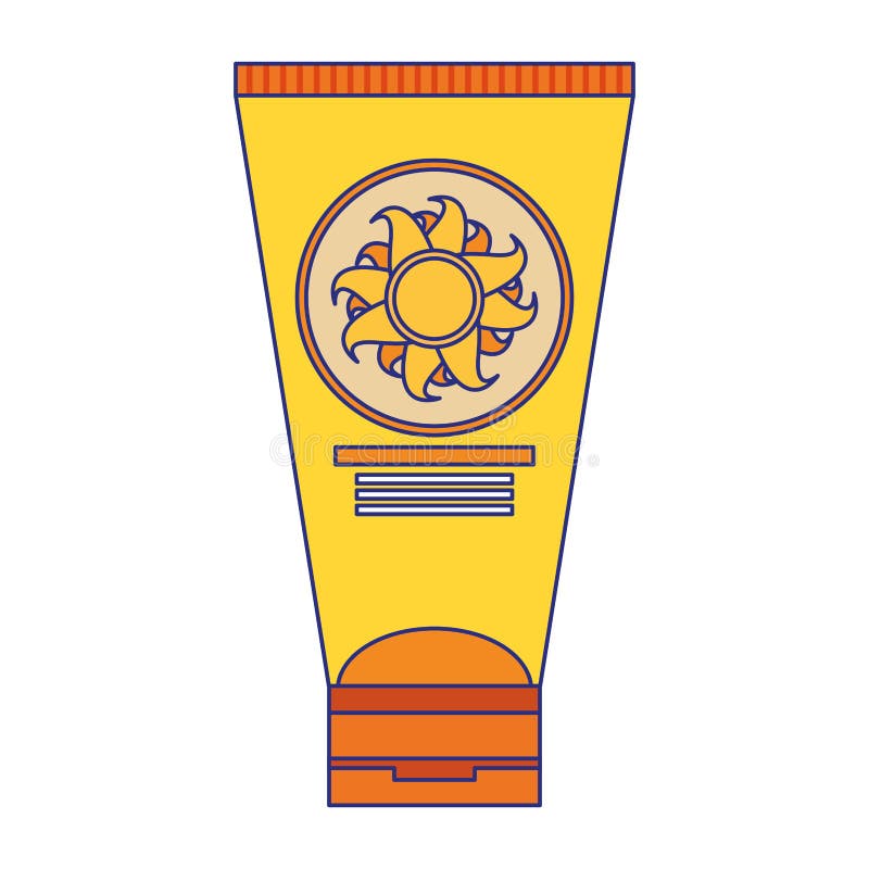 Sun Bronzer Bottle Isolated Cartoon Stock Vector - Illustration of ...