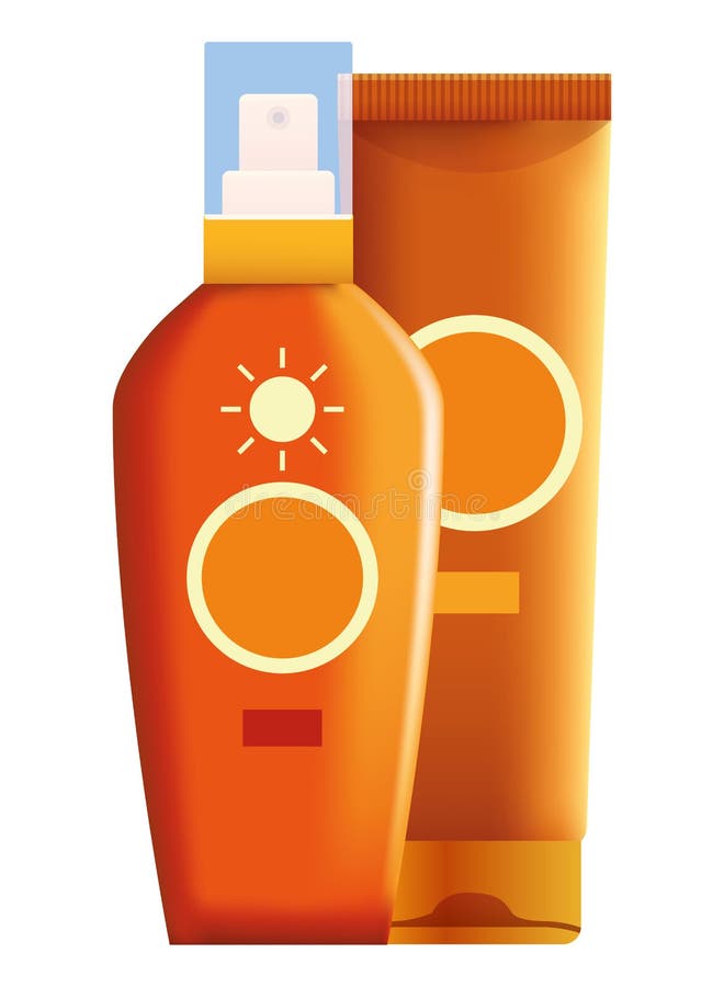 Sun Bronzers Cosmetic Products Stock Vector - Illustration of makeup ...