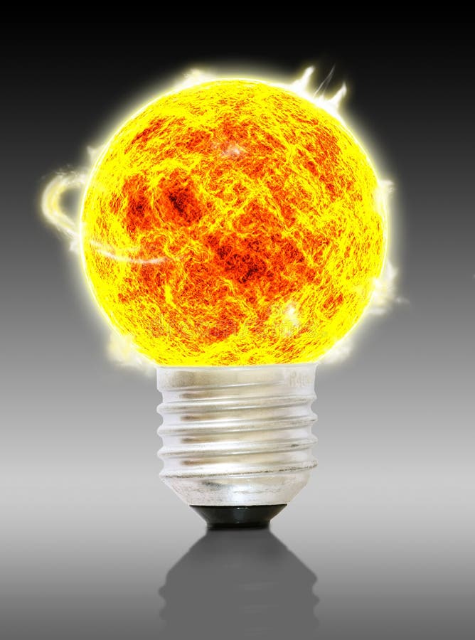 Bulb in the sun stock image. Image of object, energy - 23538509