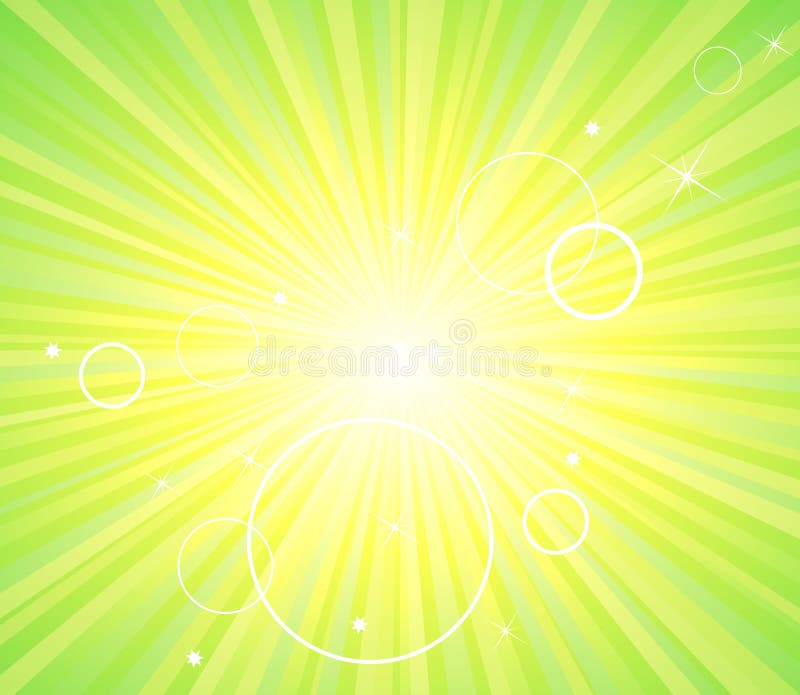 Green Light Burst with Shiny Light Dots Stock Vector - Illustration of ...