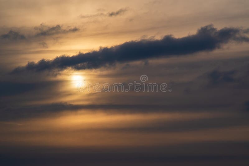 Sun Burst Rays Break Over the Clouds Shining Sunset Beautiful Evening ...