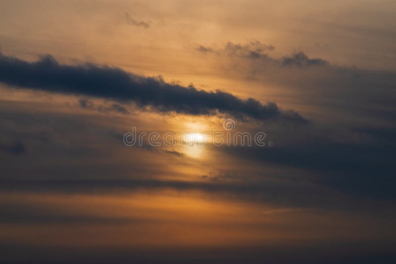 Sun Burst Rays Break Over the Clouds Shining Sunset Beautiful Evening ...