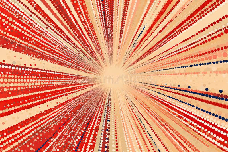 Sun Burst in Retro Style with Grungy Dots. Vintage Sun Rays Background ...