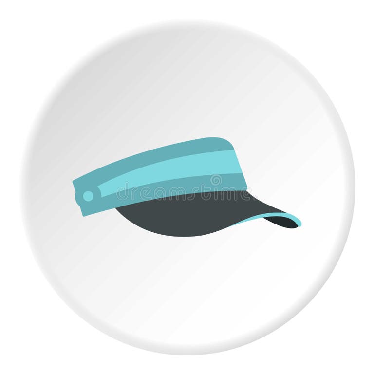 Sun cap icon circle stock vector. Illustration of back - 95442597