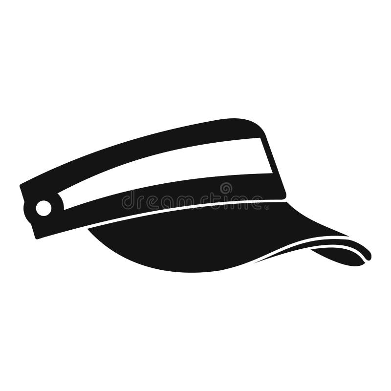 Sun cap icon, simple style stock vector. Illustration of selection ...