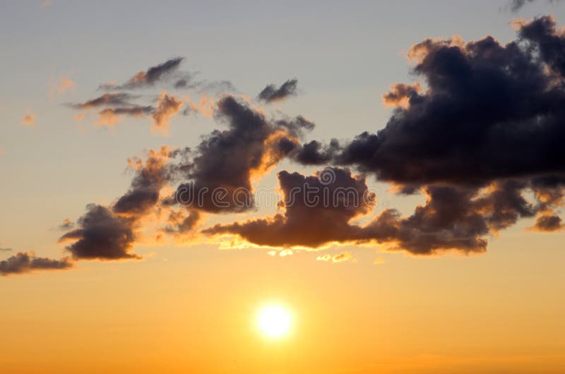 Cloud Shadows stock photo. Image of pink, evening, rays - 194005598