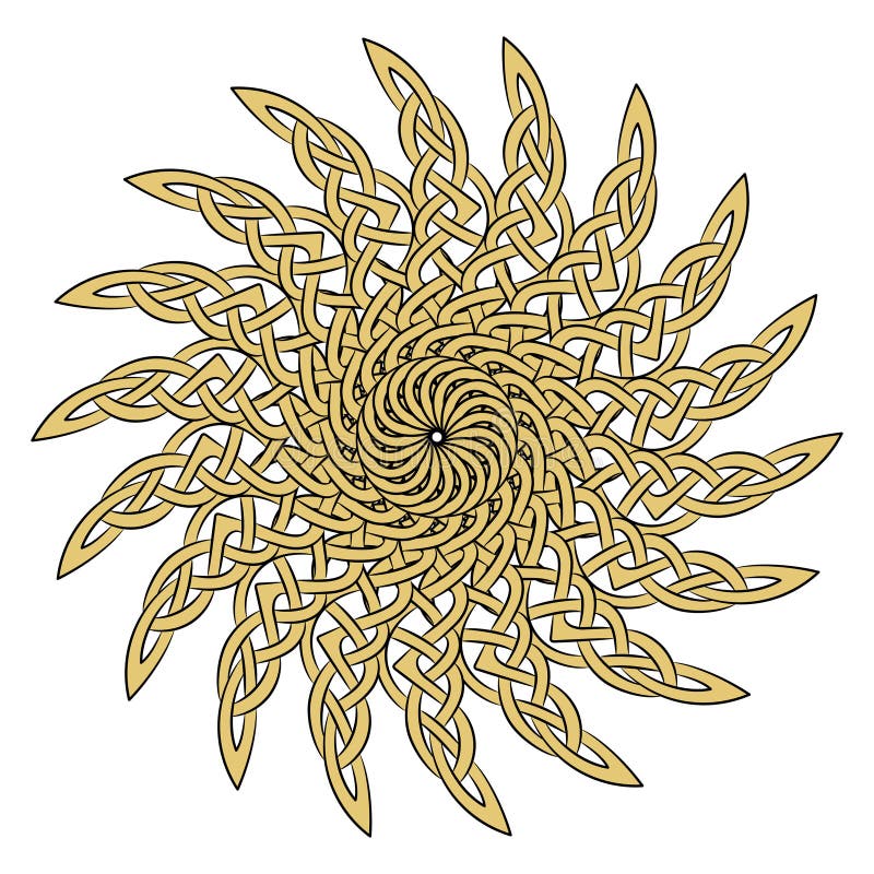 Celtic sun stock vector. Illustration of archeology, element - 30302687