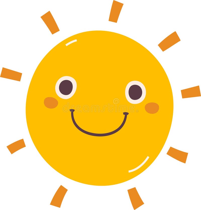 Sun Character Doodle stock vector. Illustration of funny - 318904827