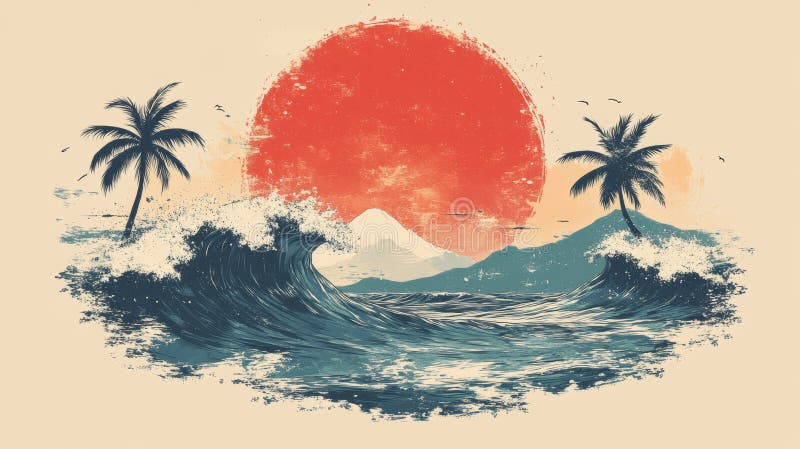 The Sun is Chased in this Tropical Beach Design, Complete with Palm ...