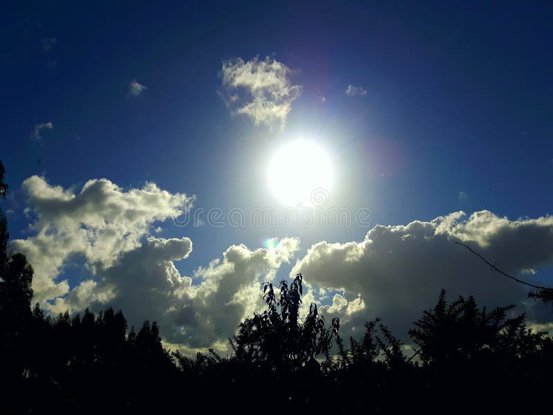 Sun stock image. Image of good, cluds, clear - 95119093