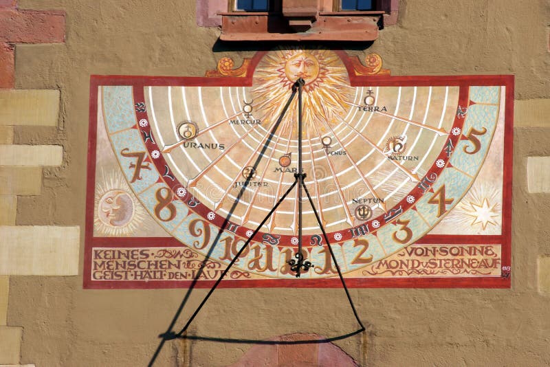 Sun Clock stock illustration. Illustration of sunlight - 10043448