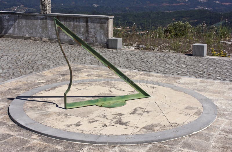 Ancient sun clock stock image. Image of hour, dial, history - 21192625