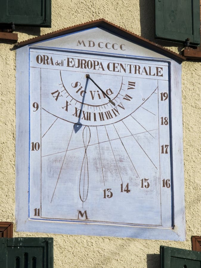 Sun clock stock image. Image of compass, instrument, settlers - 7599577