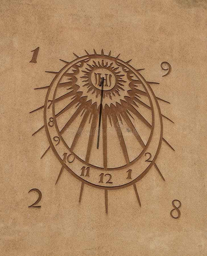 Sun clock stock illustration. Illustration of clock, design - 33817745