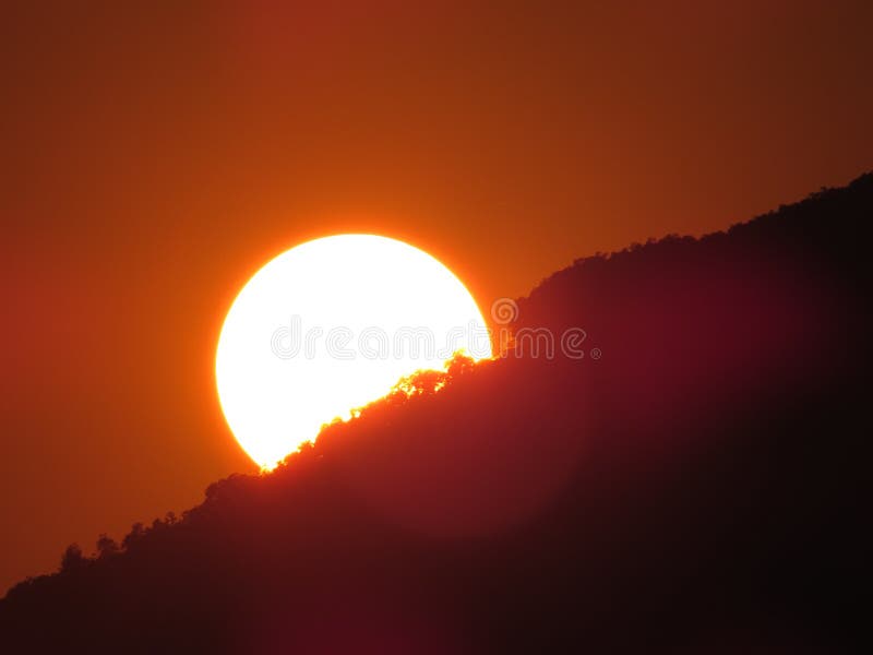 The Sun, Close Up of the Orange Sun Stock Photo - Image of sunlight ...