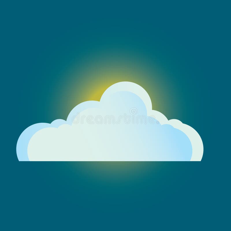 Sun and Cloud. Vector Illustration Decorative Design Stock Vector ...