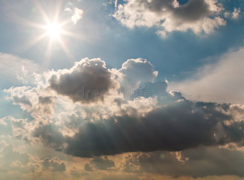 Big Bright Sun Star Flare Background Stock Photo - Image of natural ...