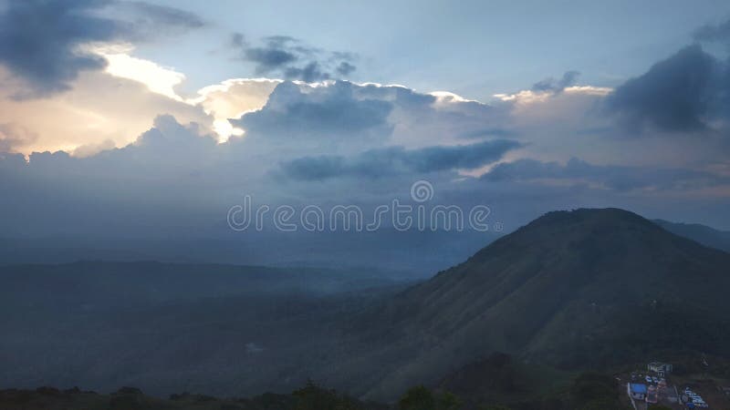 Sun and Clouds Hide and Seek View, Sun Behind the Clouds Showing Sun ...