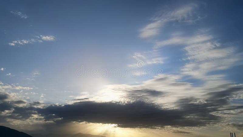 Sun among Clouds Light Curtains Diffuse Background Stock Footage ...