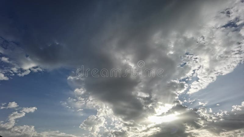 Sun among Clouds Light Curtains Diffuse Background Stock Footage ...