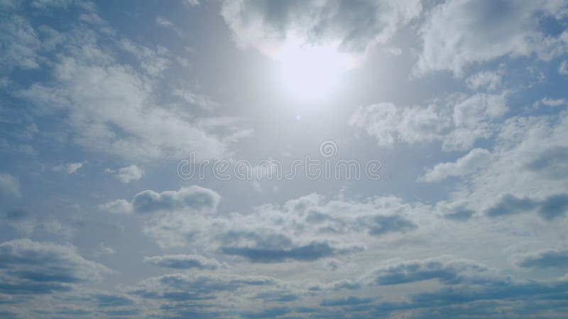 Sun and Clouds with Ray Light during Day Time. Sun Rays through the ...