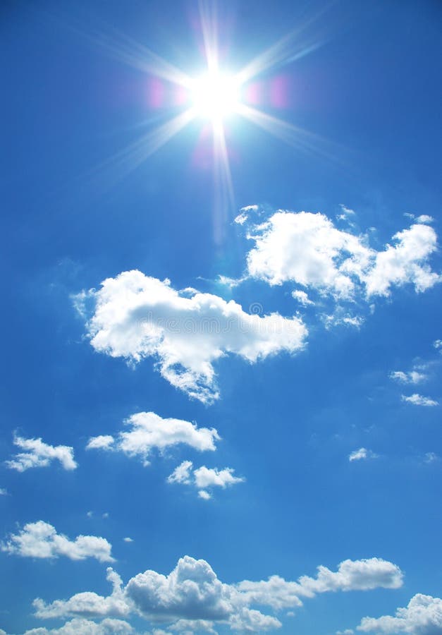 Sun and clouds in a sky stock photo. Image of ozone, beauty - 5644762