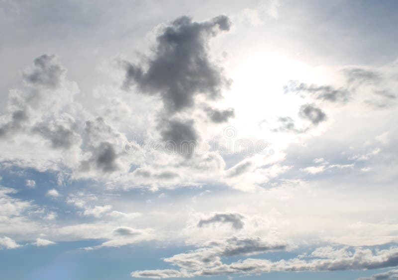 The Sun through the Clouds, Sunny Day Tuva Stock Photo - Image of ...