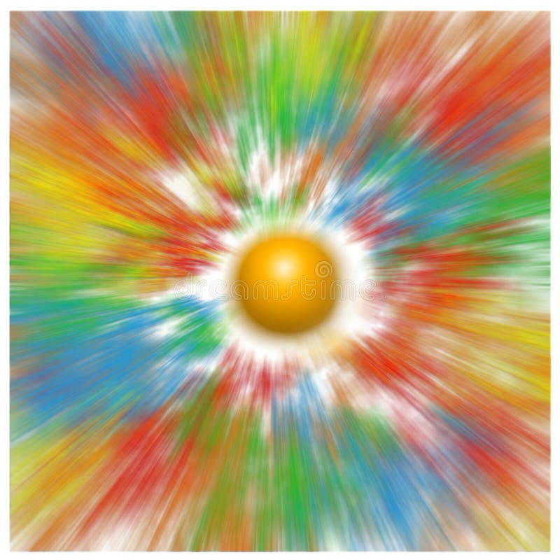 The sun and colored rays stock image. Image of abstract - 13580227